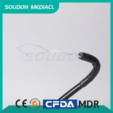25mm Loop Width Disposable Polypectomy Snare For Esd With White Handle