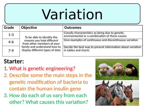 New Aqa Gcse Biology Inheritance Variation And Evolution Lessons Teaching Resources