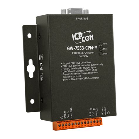 Gw 7553 Cpm M Profibus To Canopen Gateway Metal Case Oksa