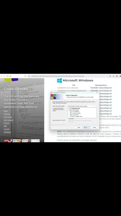download codeblocks with gcc compiler codeblocks cprogramming cpp coding learntocode ide