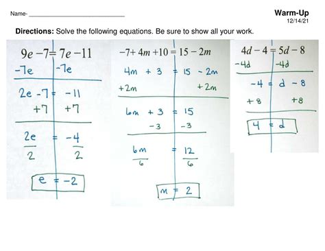 Ppt Practice Solving Mult Step Equations Pre Algebra Powerpoint