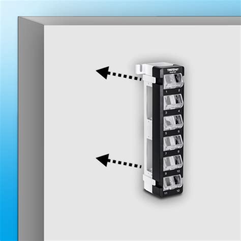 Wall Mount Patch Panel 12 Port Blank Angled Wall Mount Keystone Patch