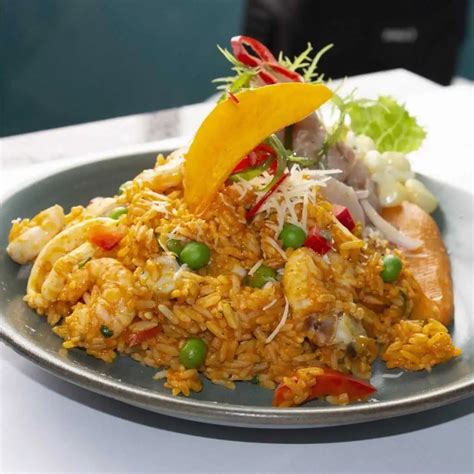 Peruvian Arroz Con Mariscos Seafood Rice