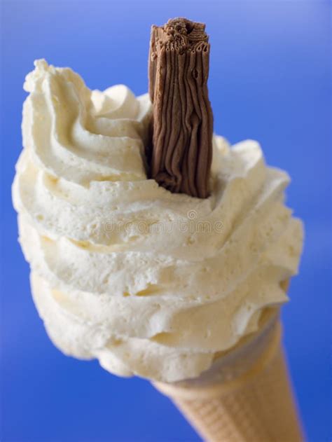 Soft Ice Cream In A Cone With A Flake Flake 99 Mr Whippy Soft Whip
