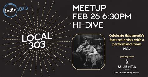 Indie 102 3s February Local 303 Meetup Feat Nelo Colorado Public Radio