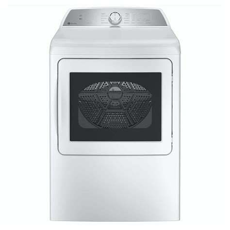 Ge Profile 74 Cu Ft Smart White Electric Dryer With Sanitize Cycle