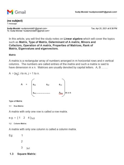 11 Pdf Matrix Mathematics Eigenvalues And Eigenvectors