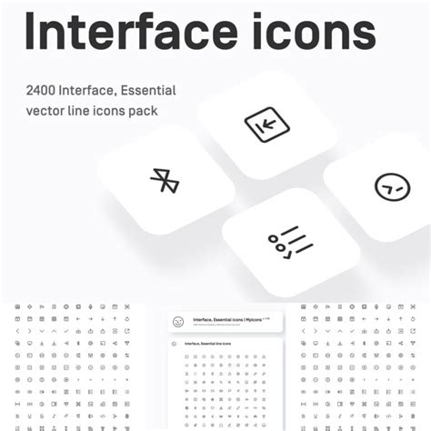 Interface Essential UI Line Icons MasterBundles