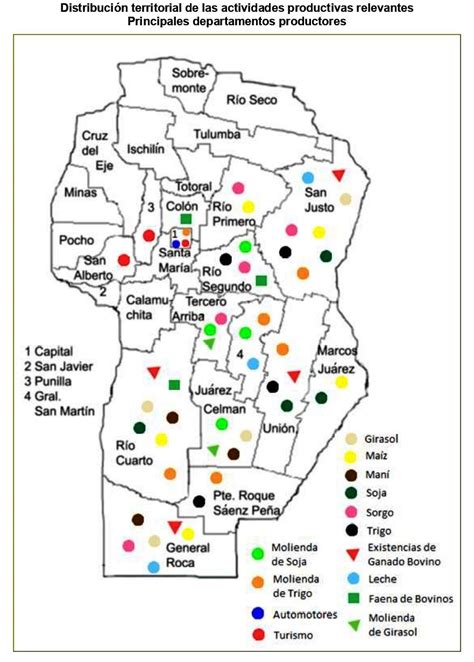 Mapa Mendoza Actividades Productivas Artofit
