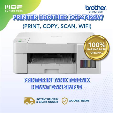 Printer Brother Ink Dcp T W Print Scan Copy Wifi White Mdp It And Electronic Superstore