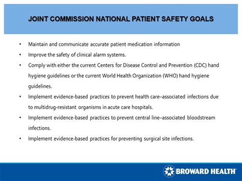 2026 National Patient Safety Goals