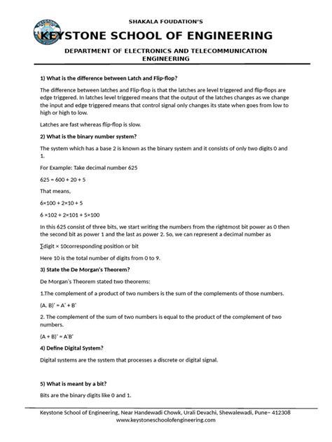 Short Question Answers Pdf Logic Gate Electrical Circuits