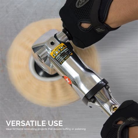 7 Stainless Pneumatic Air Angle Polisher Buffer Variable Speed 1500