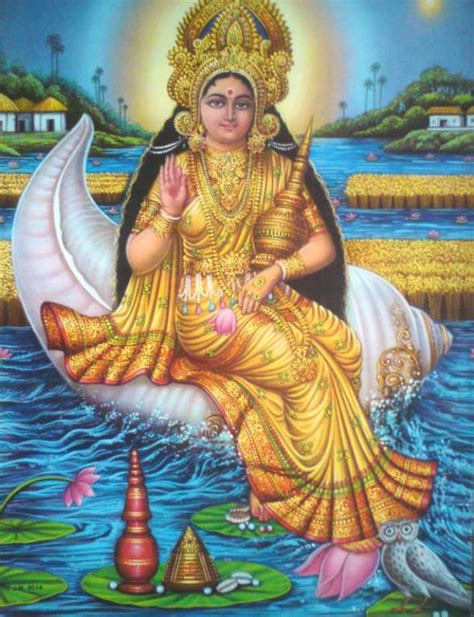 Vishnu Journeying To The Goddess