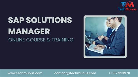Sap Solution Manager Online Training Techmunus Solutions Medium