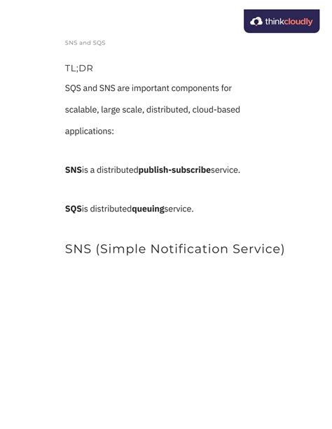 ppt aws difference between sqs and sns powerpoint presentation free
