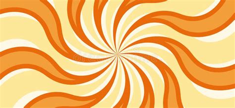 Caramel Swirl Background Candy Circular Pattern Stock Illustration
