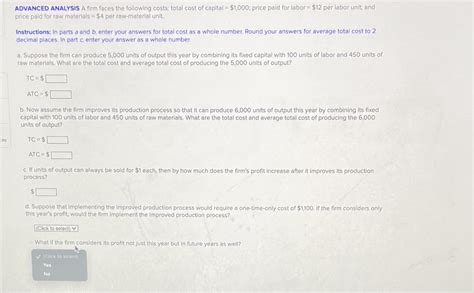 [solved] Advanced Analysis A Firm Faces The Following Costs Total Cost Of Course Hero