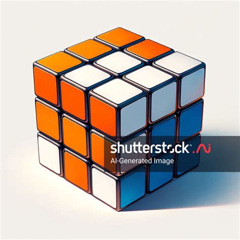 Rubiks Cube While Assembling Faces Orange Ai Generated Image 2438349923