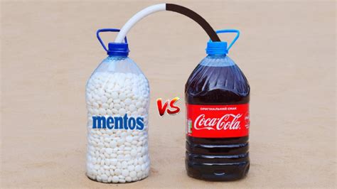 آزمایش شگفت انگیز نوشابه کوکا کولا در مقابل منتوس