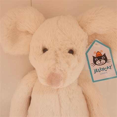 Bashful Mouse New Jellycat Small Beige Bashful Mouse New With Tags