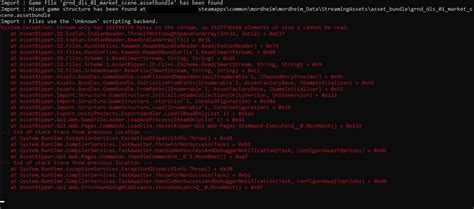 Bug Crash When Opening Certain Mordheim Asset Bundles · Issue 1354 · Assetripperassetripper