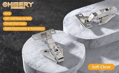 Chibery 9 16 1 2 5 8 3 4 Overlay Soft Close Concealed Hinge For Face Frame Door