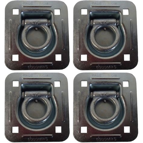 4 Recessed Anchor Point Tie Down Cargo Truck Container Quad Van Trailer