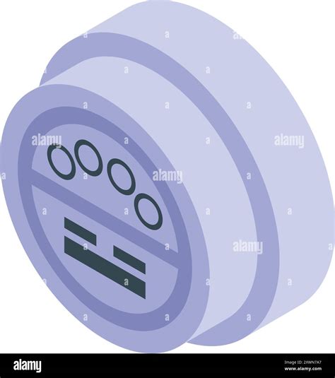electric meter is tracking energy consumption data stock vector image