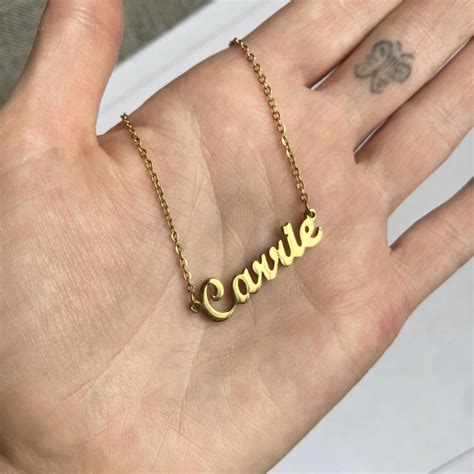 Iconic Carrie Nameplate Necklace Sex And The City Depop