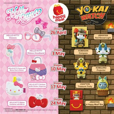 Hello Kitty Mcdonalds Happy Meal Toys Hobbies And Toys Toys And Games On