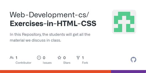 Github Web Development Csexercises In Html Css In This Repository