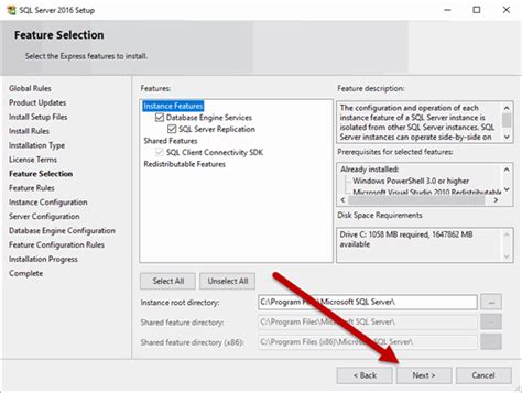 SQL Server Express Installation