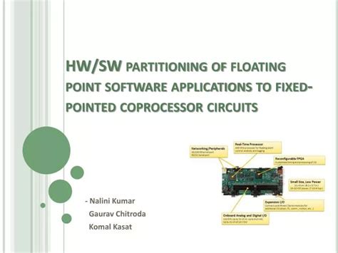 Ppt Hwsw Partitioning Of Floating Point Software Applications To