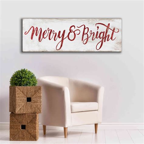 The Holiday Aisle® Merry Bright Cursive By Cindy Jacobs Wrapped
