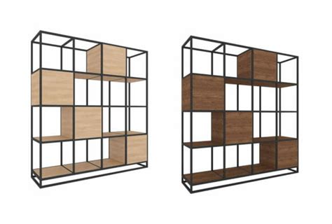 Wooden And Metal Rack 3d Model Cabinet