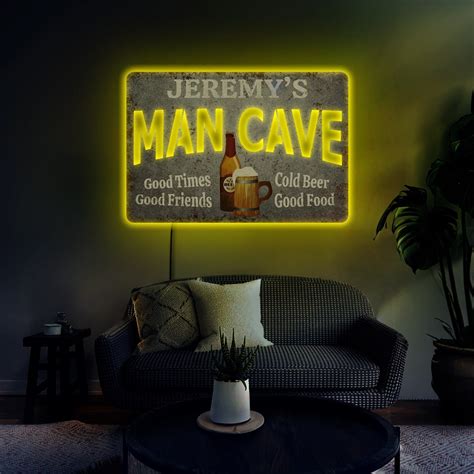 Custom Man Cave Neon Sign Man Cave Wall Decor Man Cave Led Sign Man