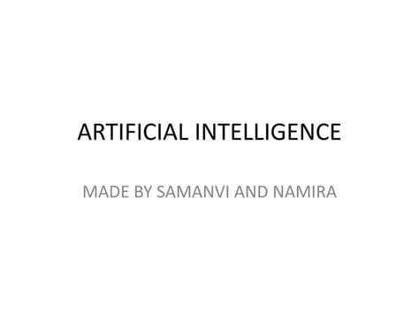Artificial Intelligencepptx