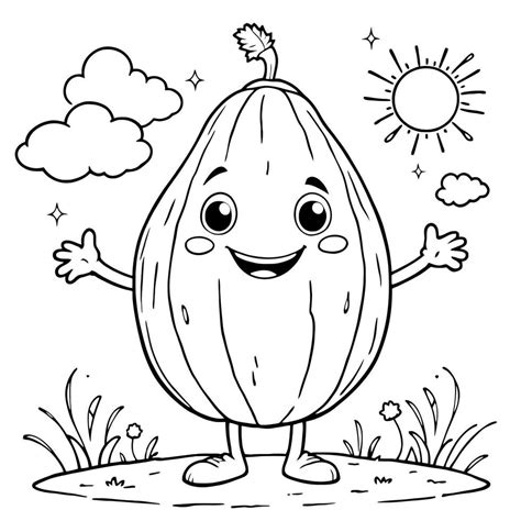 Squash Coloring Page