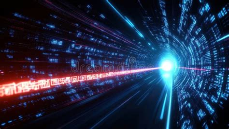High Speed Digital Data Transmission Concept With Glowing Light Trails