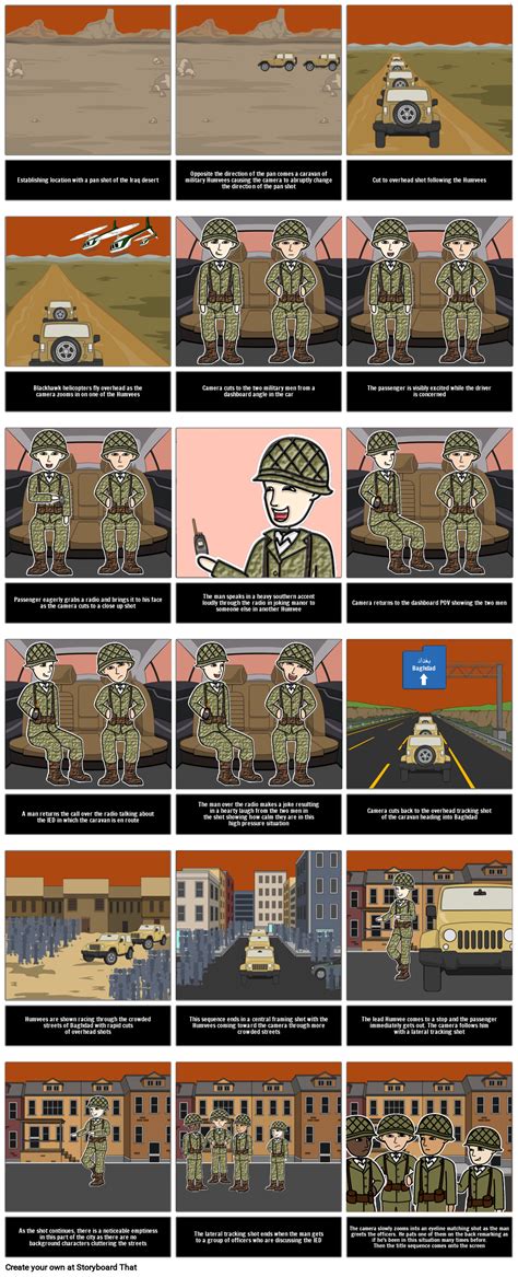 First Scene Of Bomb Suit Mark Storyboard By 3849264e