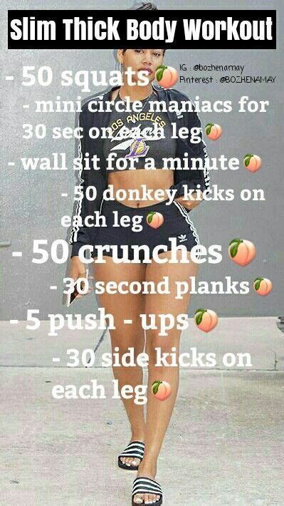 Thick Body Workout Body Workout Plan At Home Workout Plan Butt Workout Daily Workout