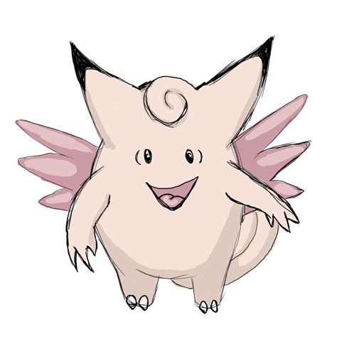 Clefable Pokemon Blue By Lordarik On Deviantart