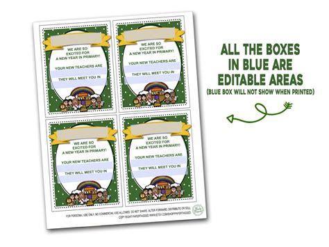 Primary Class Assignment Handouts 2023 Primary Planner Etsy