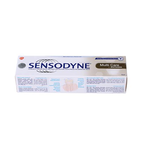 Sensodyne Toothpaste Multicare Whitening 75ml Sharjah Co Operative