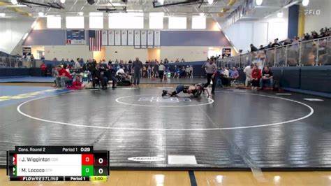 120 Lbs Cons Round 2 Michael Lococo St Patrick`s High School Vs Jackson Wigginton Corinth