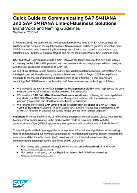 Pdf Quick Guide To Communicating Sap S 4hana And Sap S 4hana Dokumen Tips