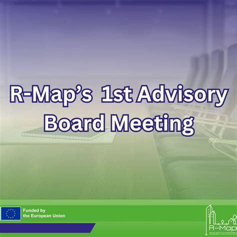 R Map Holds Its 1st Advisory Board Meeting Advancing Dialogue On Remote Work And Regional