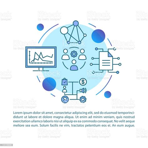 기여 모델링 아티클 페이지 벡터 템플릿입니다 변환 브로셔 잡지 선형 아이콘과 텍스트 상자소책자 디자인 요소 인쇄 디자인 텍스트 공간이 있는 개념 그림 마케팅에 대한 스톡