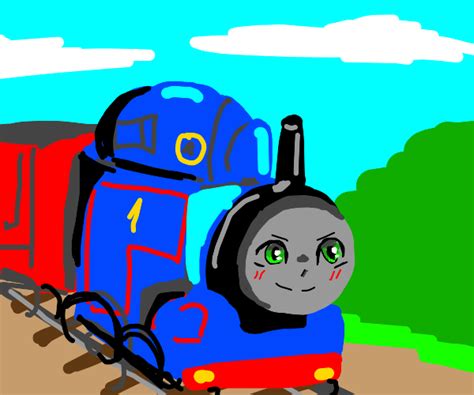 Thomas The Tank Engine But Anime Drawception